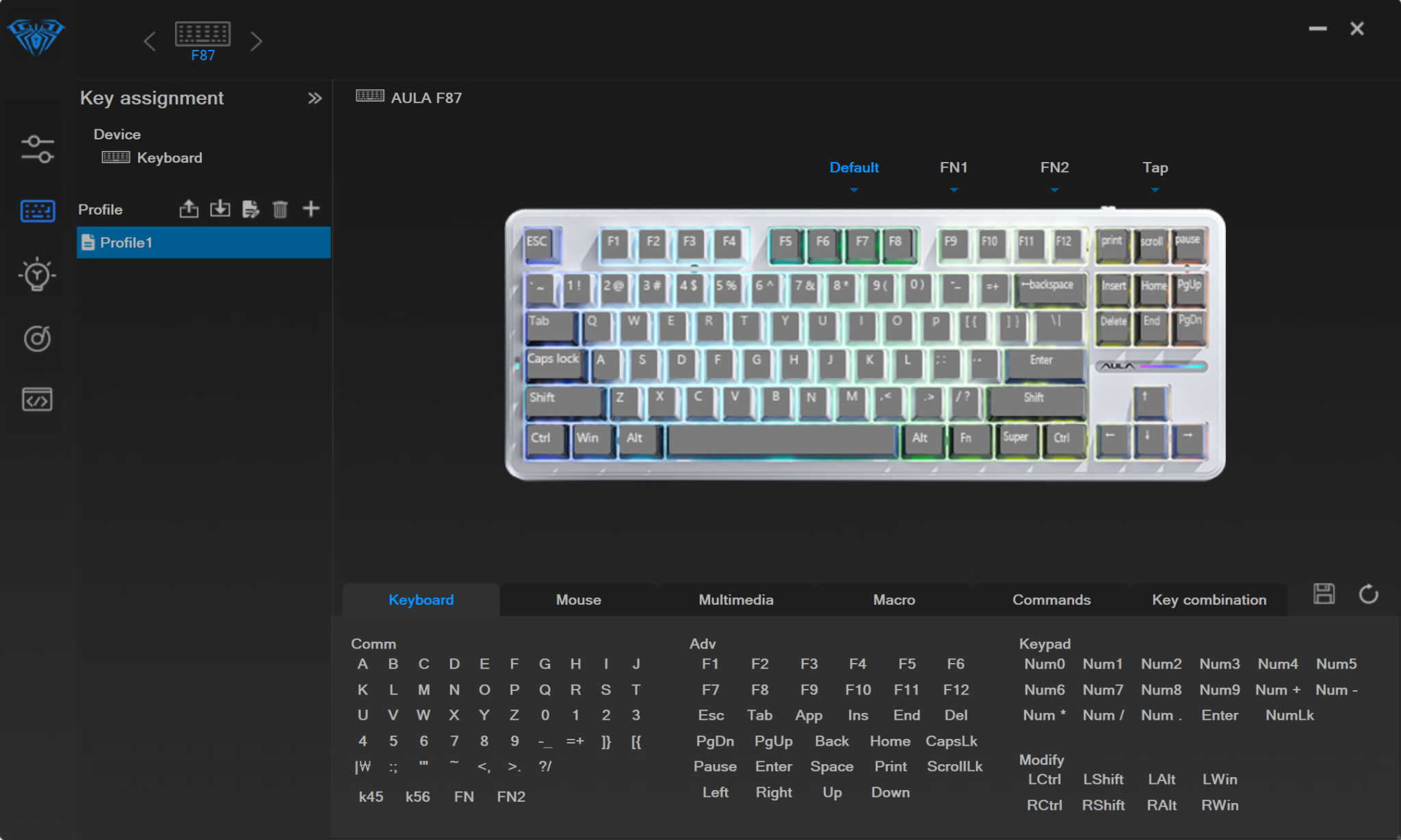 독거미 키보드 드라이버 다운로드 (AULA Keyboard Driver) - Vanvline